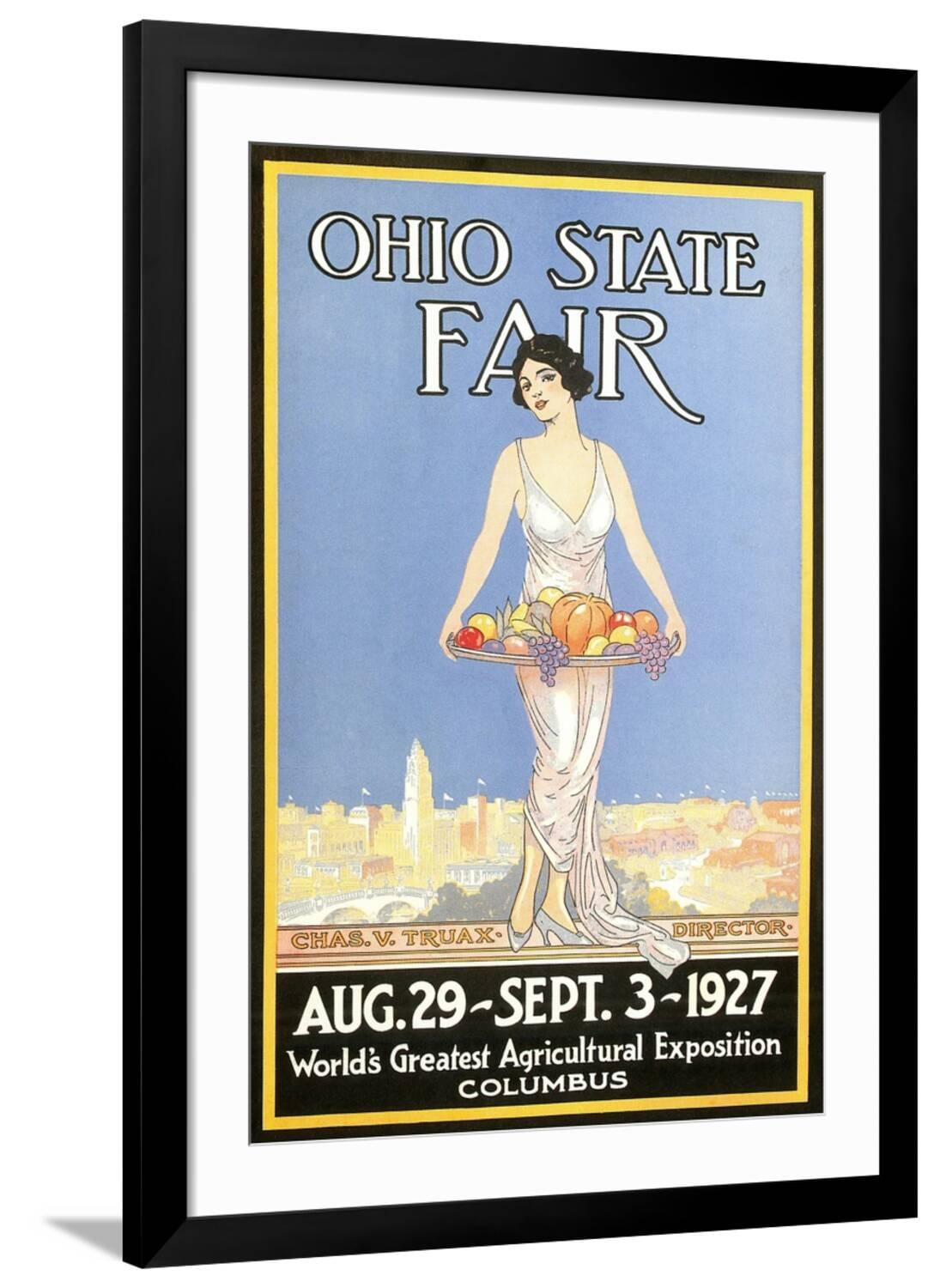 Art.com Ohio State Fair Poster, Columbus Art Print, Black Frame Wall ...
