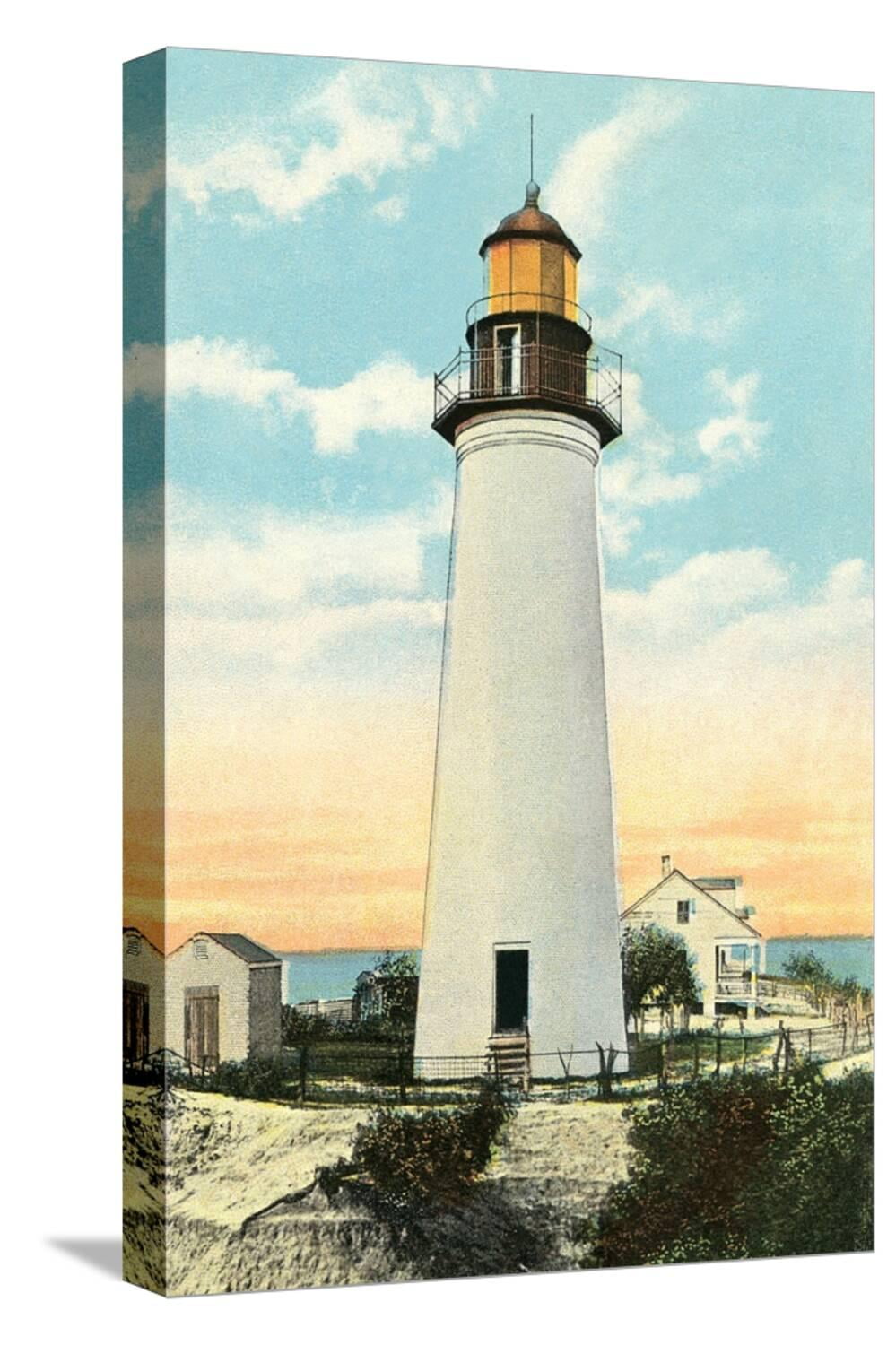 Art.com Old Port Isabel Lighthouse Stretched Canvas Print Wall Art, 12 ...