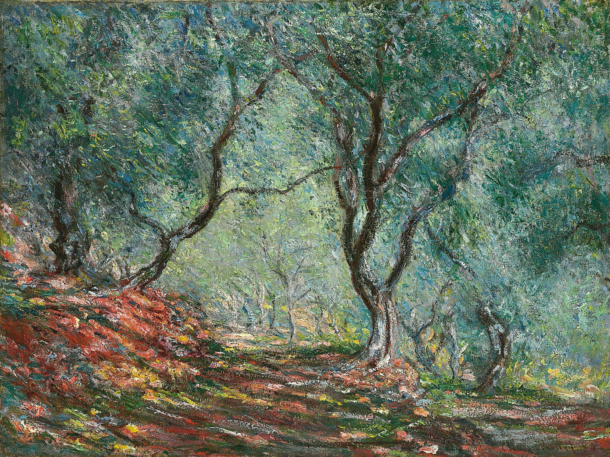 Art.com Olive Trees in the Moreno Garden; Bois D'oliviers Au Jardin Moreno, 1884 (Oil on Canvas ...
