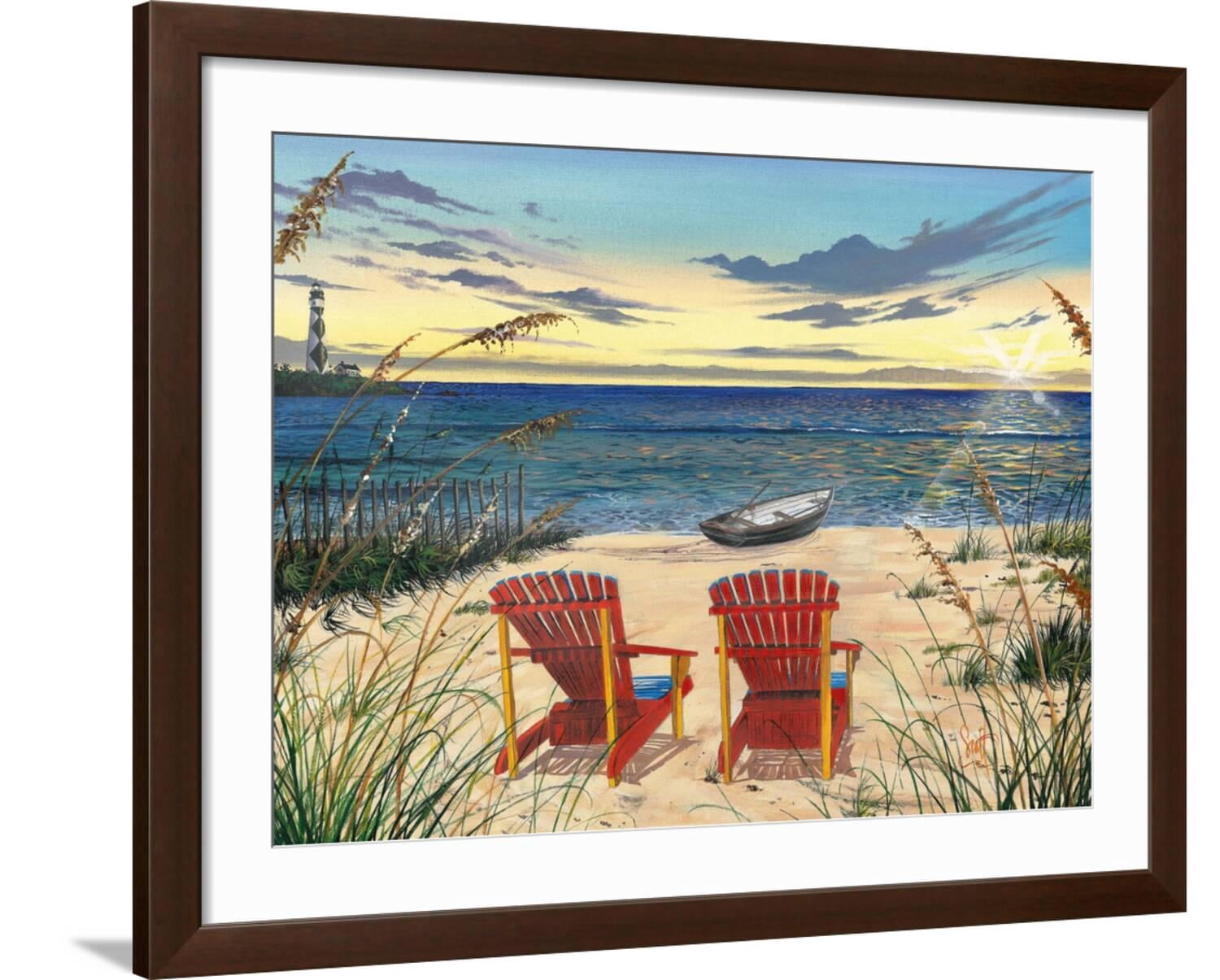 Art.com Outer Banks Sunrise Art Print by Scott Westmoreland, Brown ...