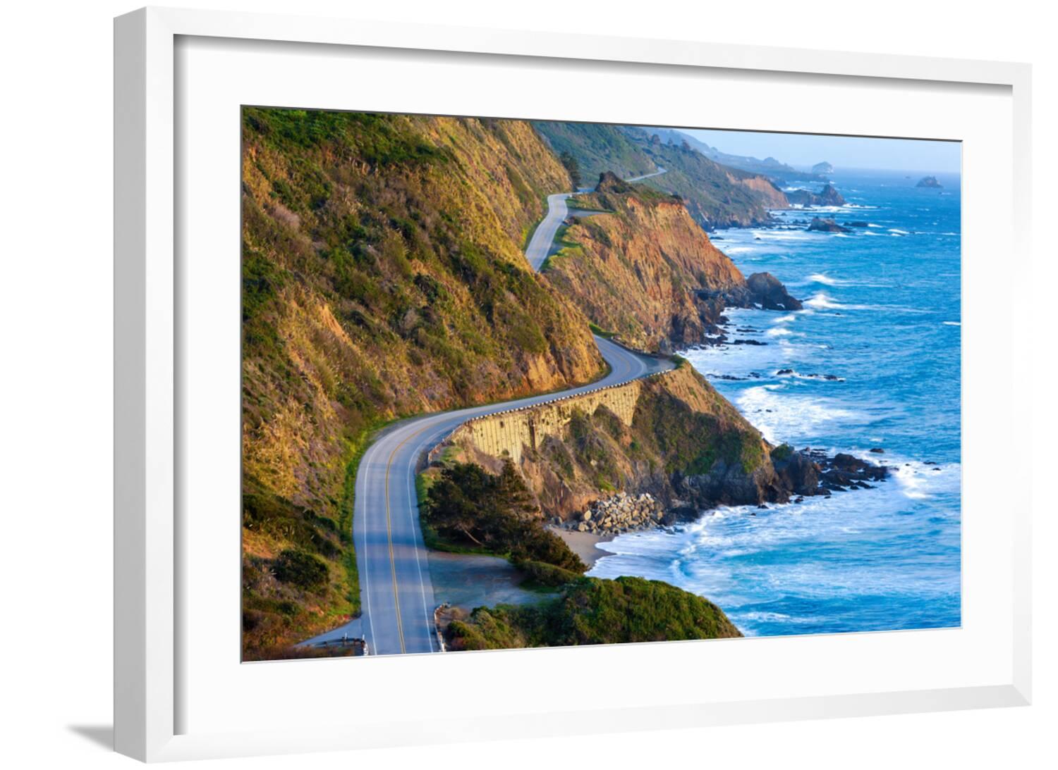 Art.com Pacific Coast Highway (Highway 1) at Southern End of Big Sur ...