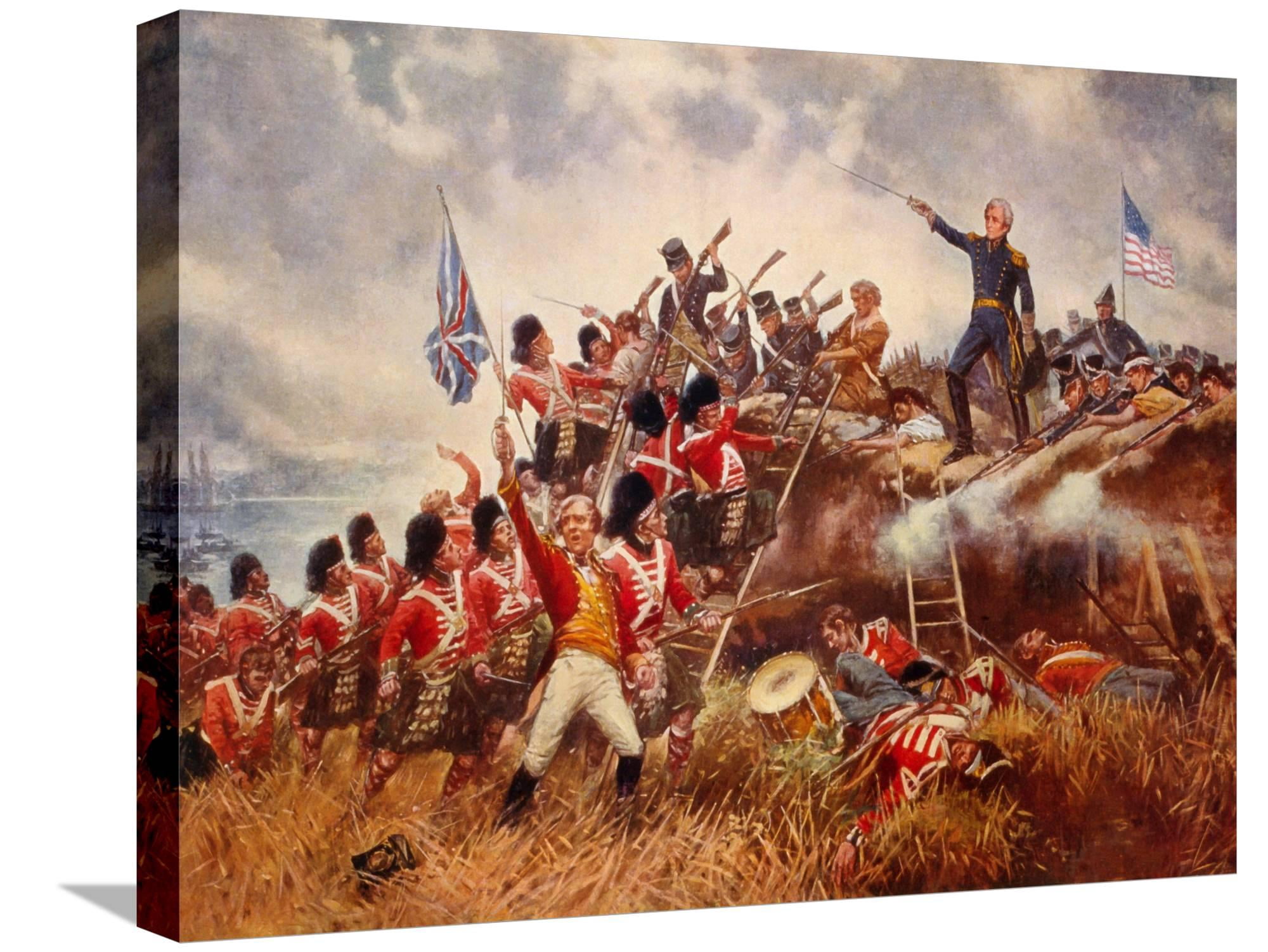 Art.com Painting of Andrew Jackson and his troops at the Battle of New ...