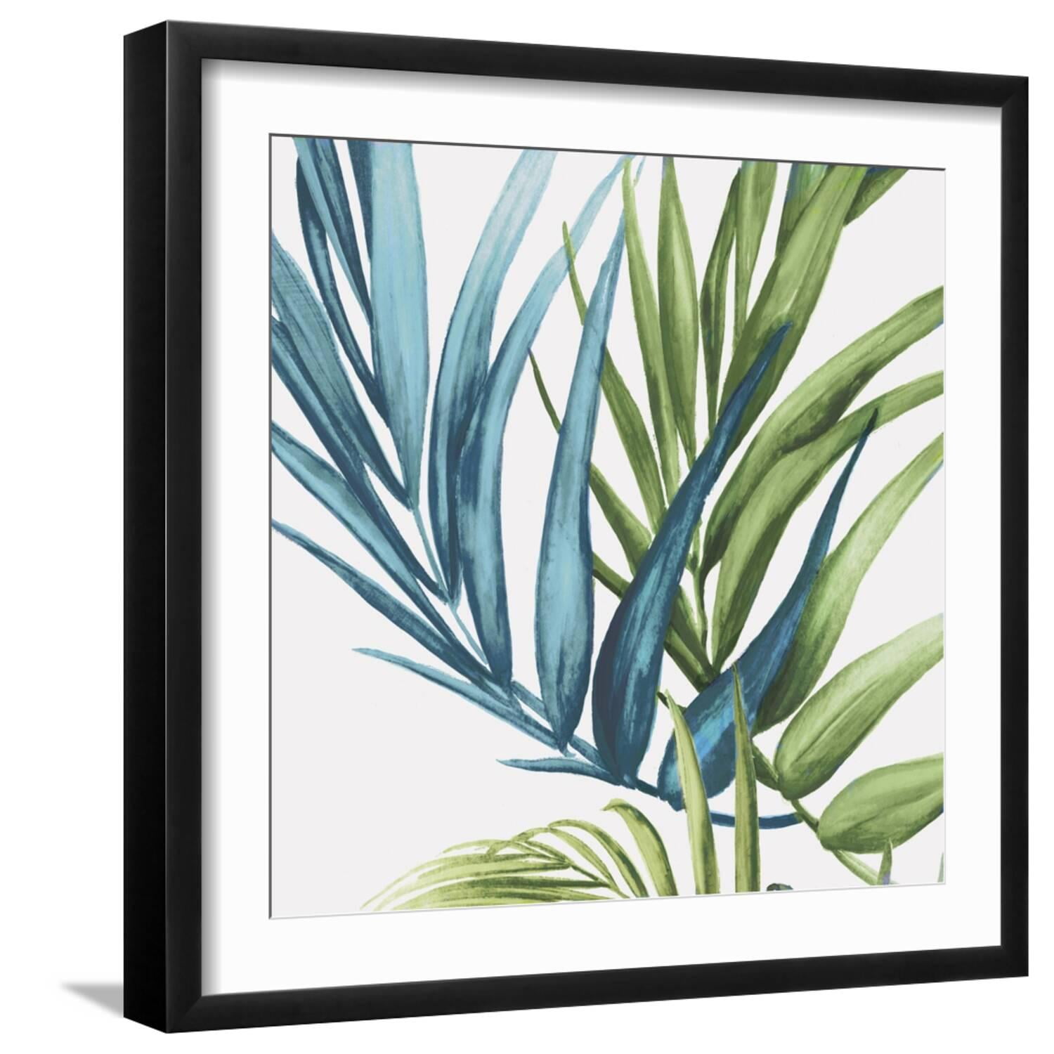 Art.com Palm Leaves IV Art Print by Eva Watts, Black Frame Wall Art, 21 ...