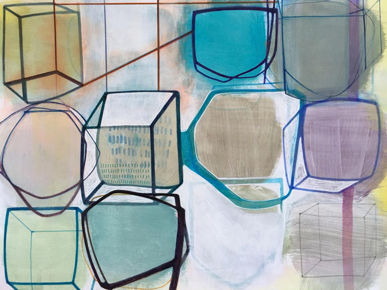 Art.com Paper Abstract 3 Art Print by Naomi Taitz Duffy, 32" x 24 ...