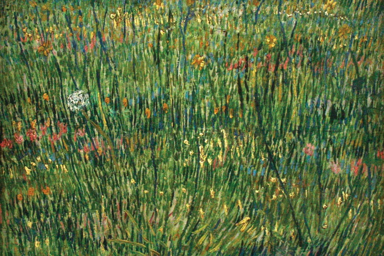 Art.com Patch of Grass by Van Gogh Art Print by Vincent van Gogh, 24" x 16" - Walmart.com