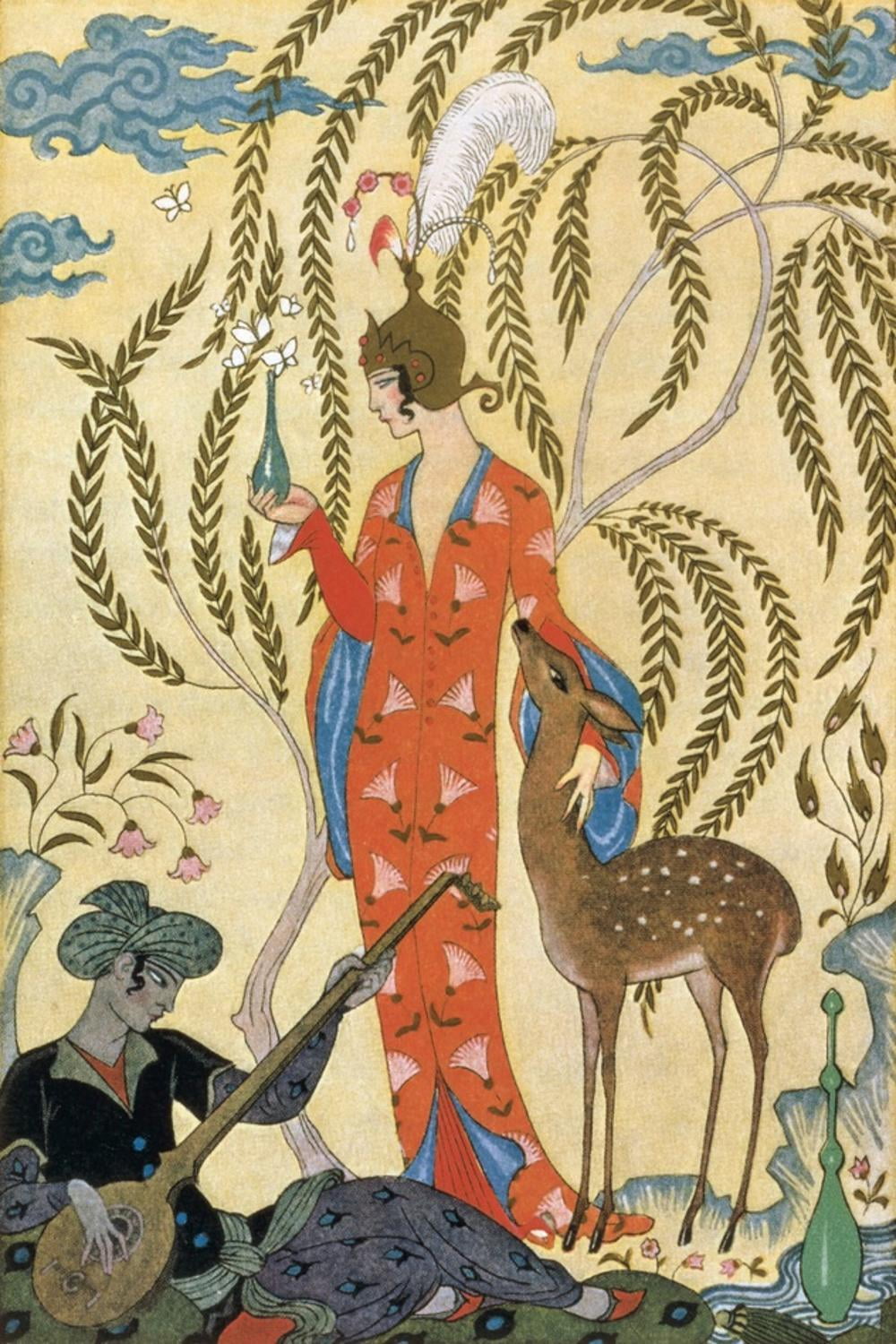 Art.com Persia Art Print by Georges Barbier, 12" x 18" - Walmart.com