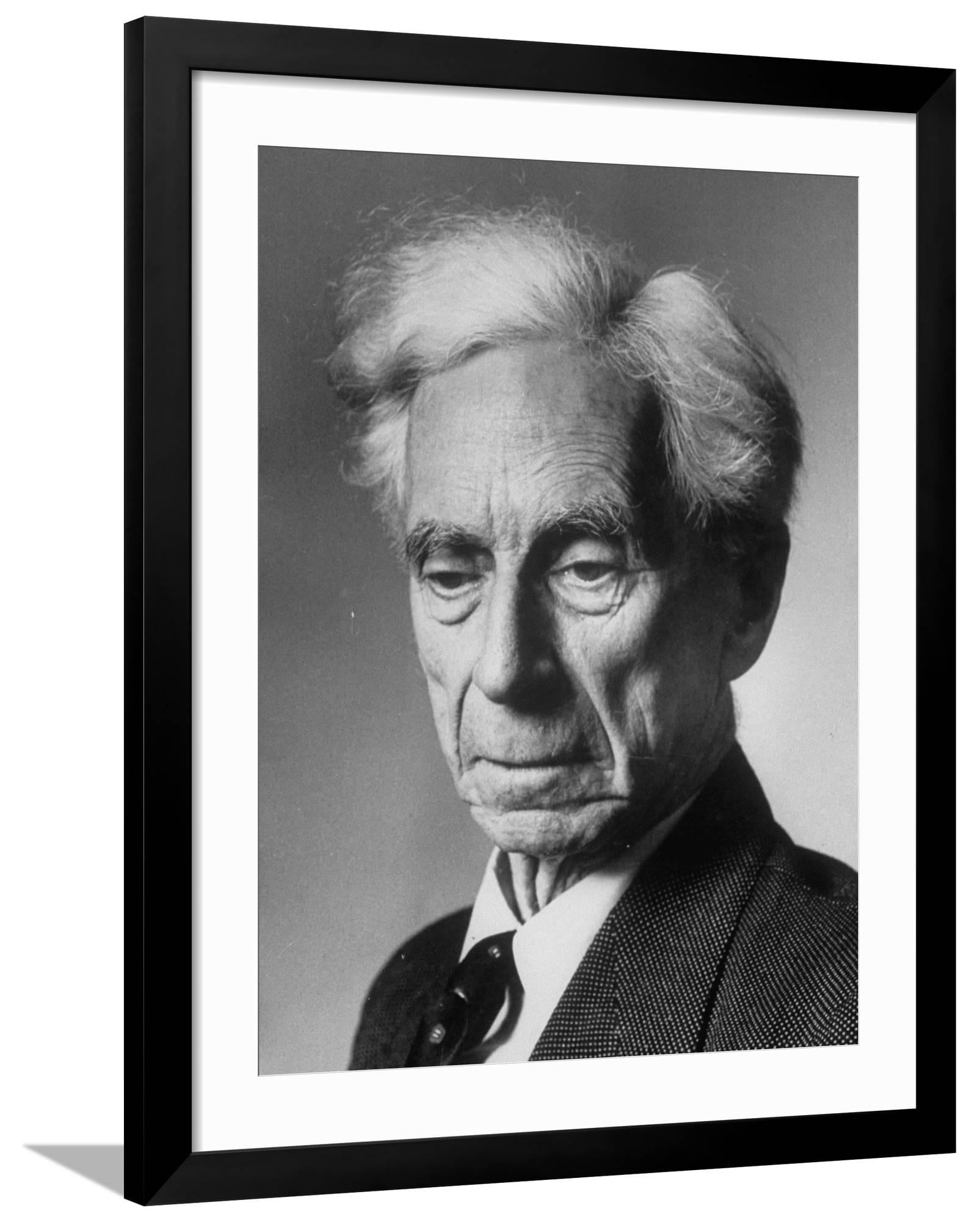 Art.com Philosopher Bertrand Russell Photographic Print, Black Frame ...