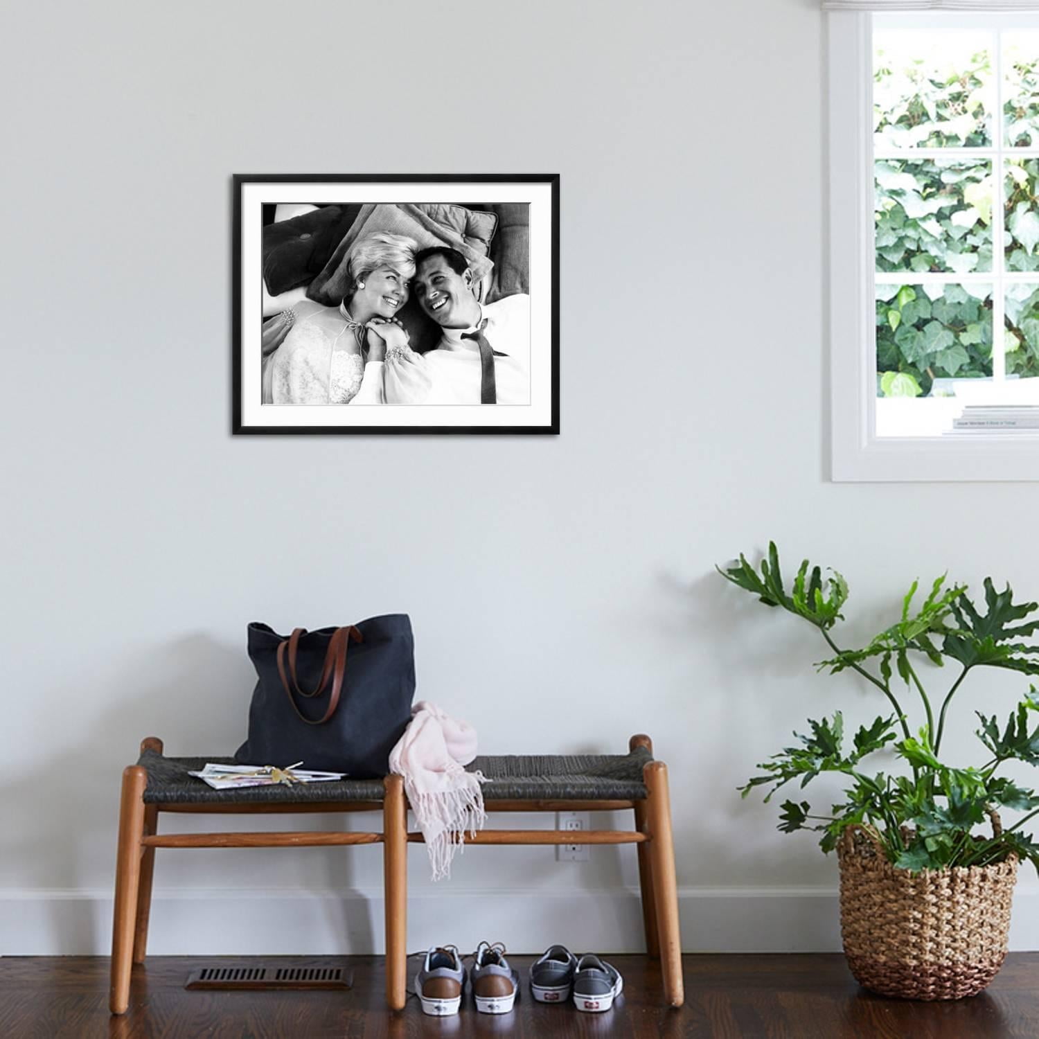 Art.com Pillow Talk, Doris Day, Rock Hudson, 1959 Photo, Black Frame ...