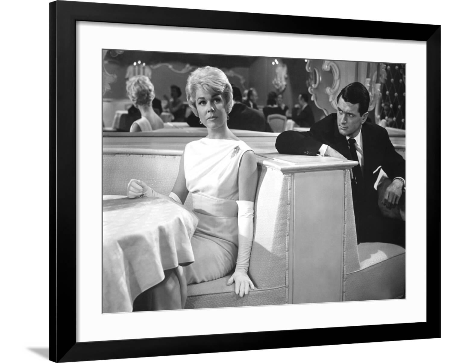 Art.com Pillow Talk, Doris Day, Rock Hudson, 1959 Photo, Black Frame ...