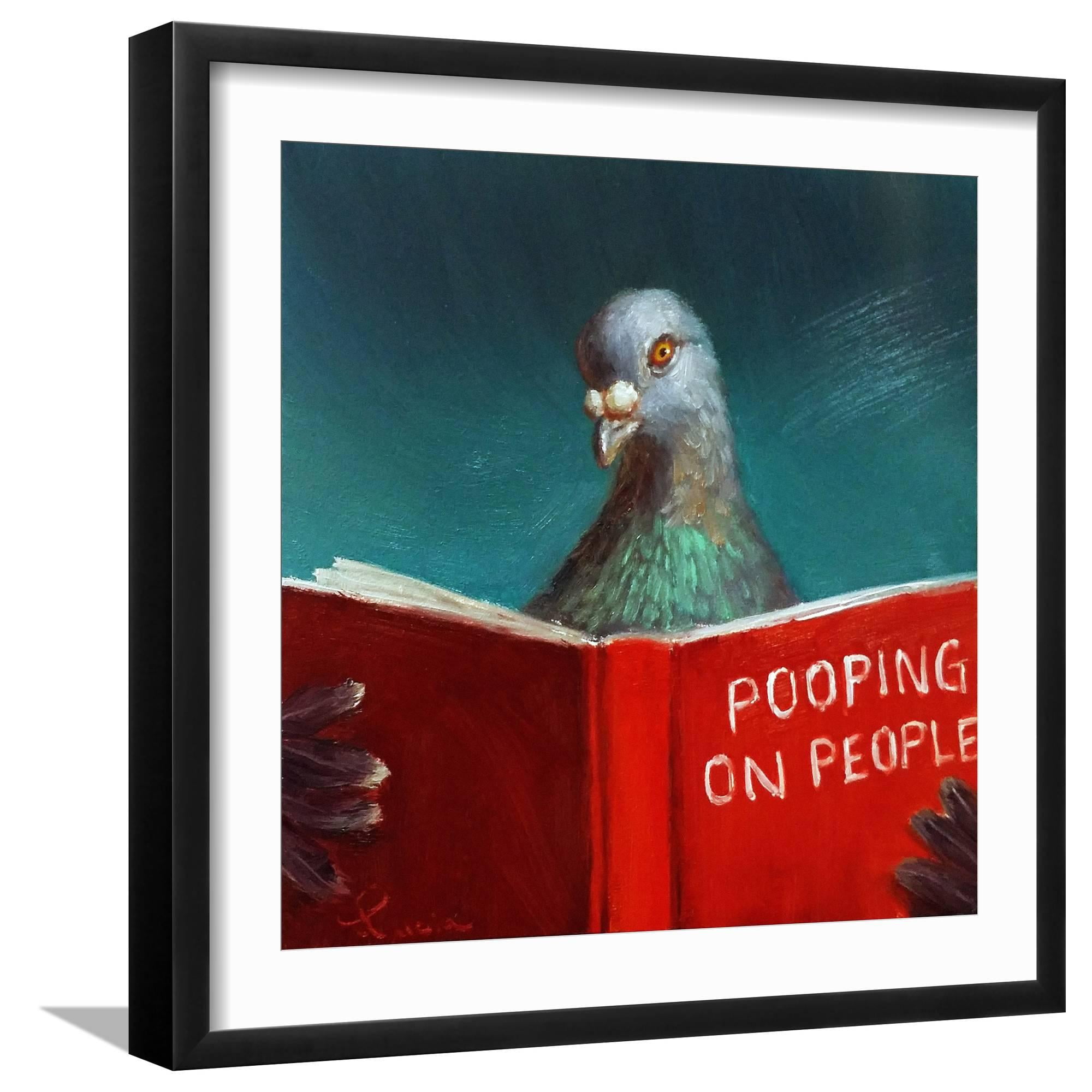 Art.com Pooping on People Art Print by Lucia Heffernan, Black Frame ...