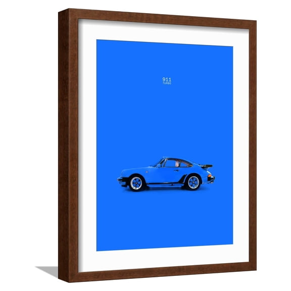 Art.com Porsche 911 Carrera Green Art Print by Mark Rogan, Black Frame ...