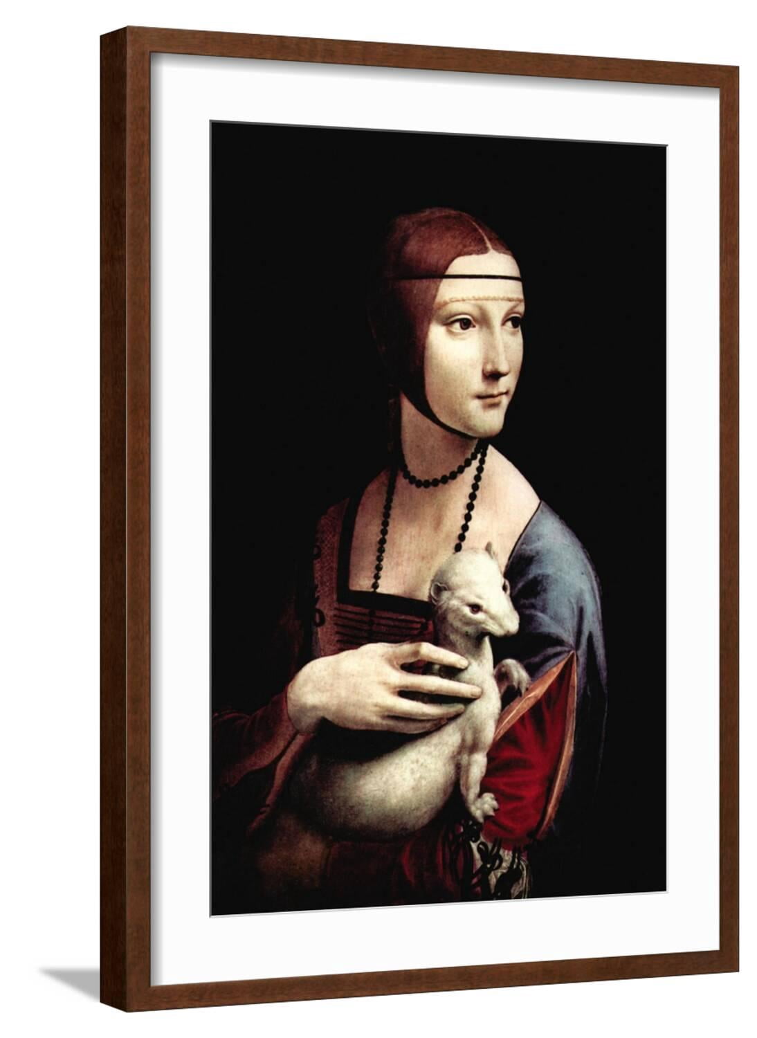 Art.com Portrait of a Lady with An Ermine Art Print by Leonardo da ...