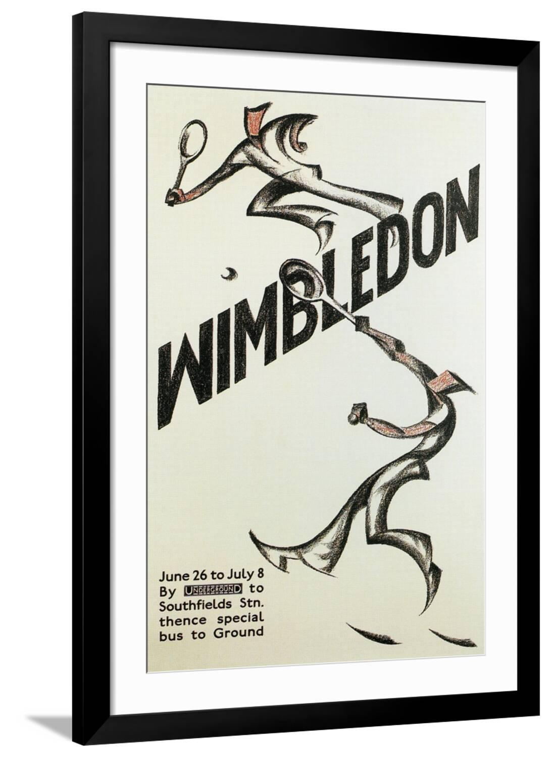 Art.com Poster for Wimbledon Tennis Art Print, Black Frame Wall Art, 32 ...