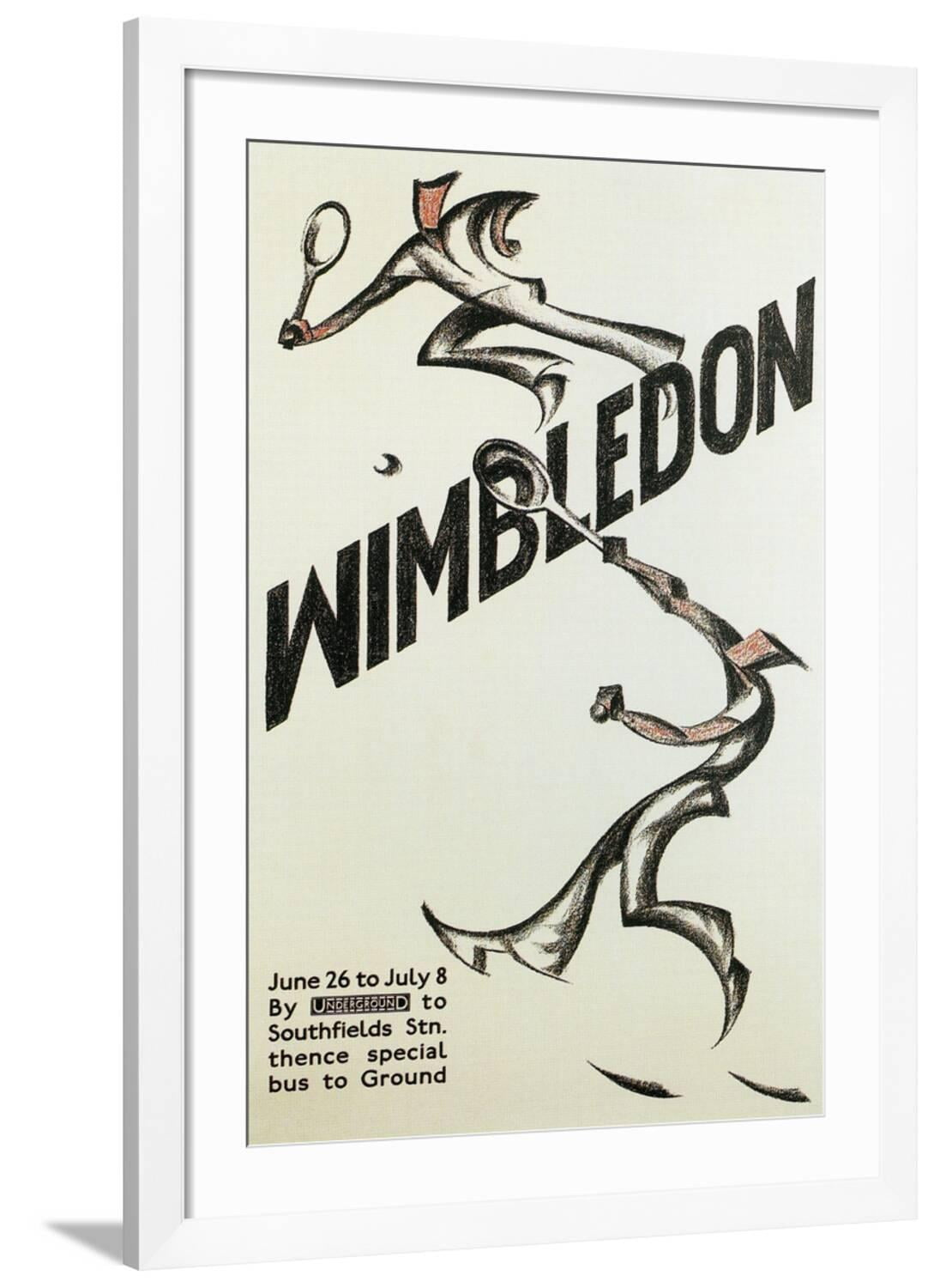 Art.com Poster for Wimbledon Tennis Art Print, White Frame Wall Art, 32 ...