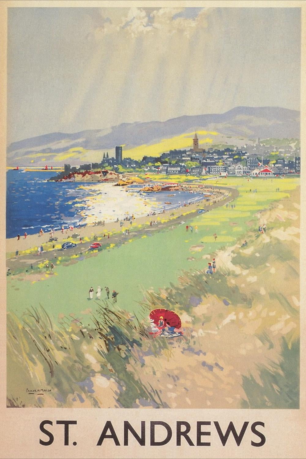 Art.com Poster of St. Andrews Golf Course Art Print, 12" x 18 ...
