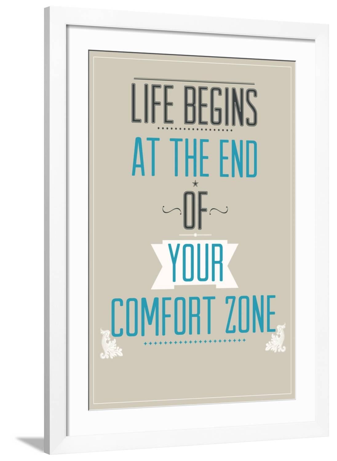 Art.com Poster with Motivational Slogan Art Print by Vanzyst, White ...