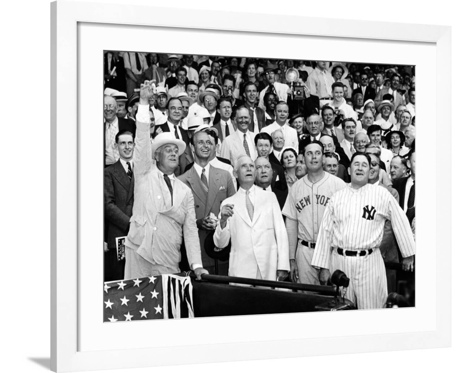 Art.com President Franklin Tossed Out the Ball Starting the All-Star ...