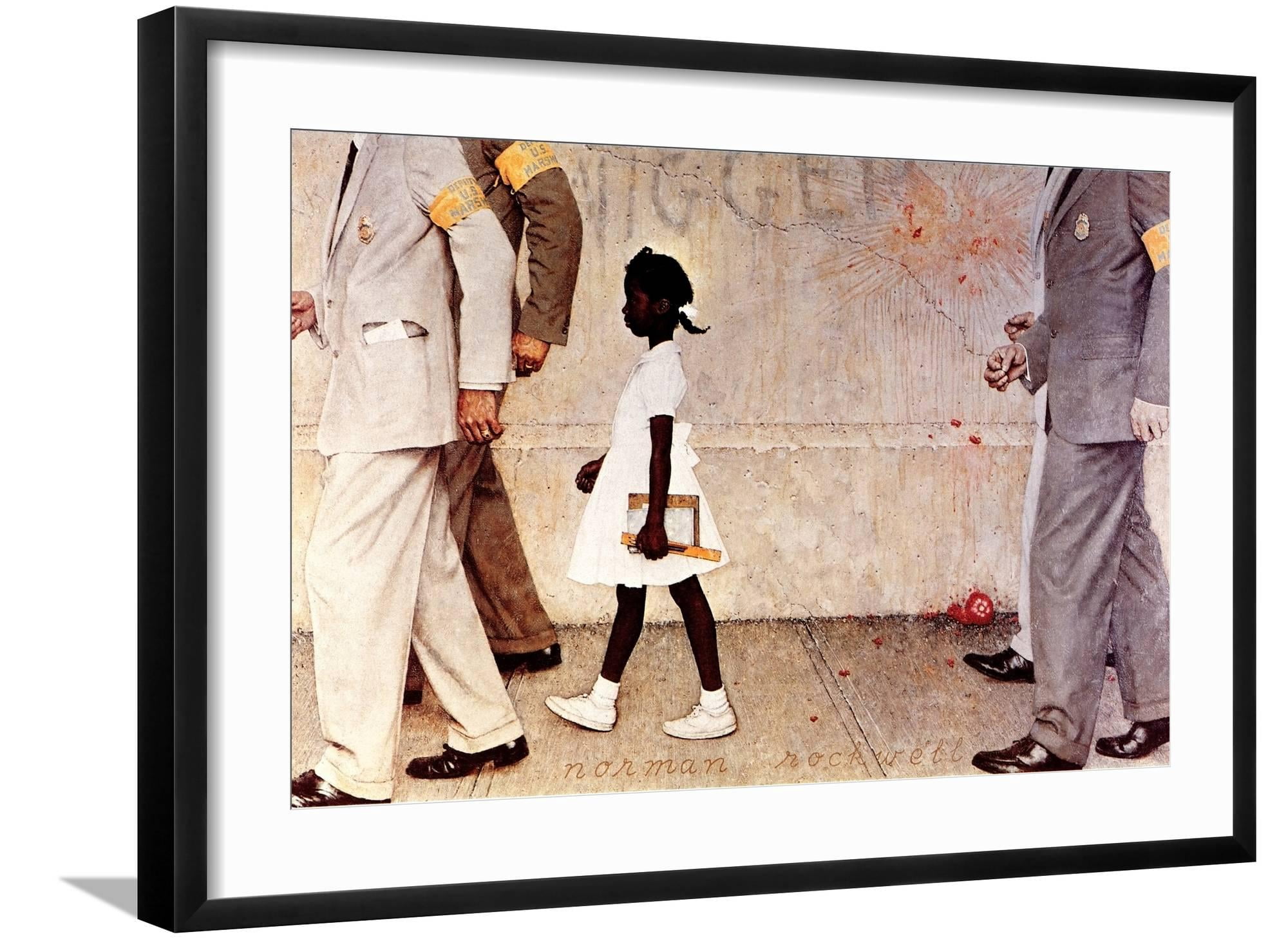 Art.com The Problem We All Live With (or Walking to School--Schoolgirl ...