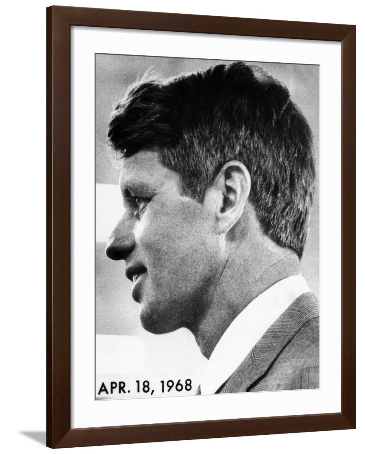 Art.com Profile Portrait of Robert Kennedy, April 29, 1968 Photo, Brown ...