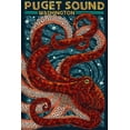 Art.com Puget Sound, Washington - Octopus Mosaic Art Print by Lantern ...