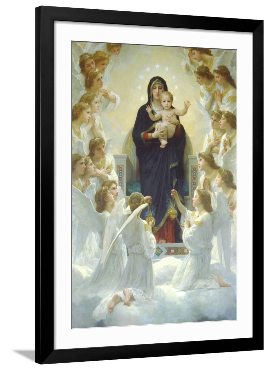Art.com Queen of Angels Art Print by William Adolphe Bouguereau, Black ...