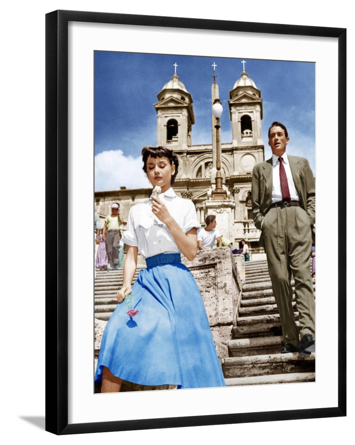 Art.com ROMAN HOLIDAY, from left: Audrey Hepburn, Gregory Peck, 1953 ...