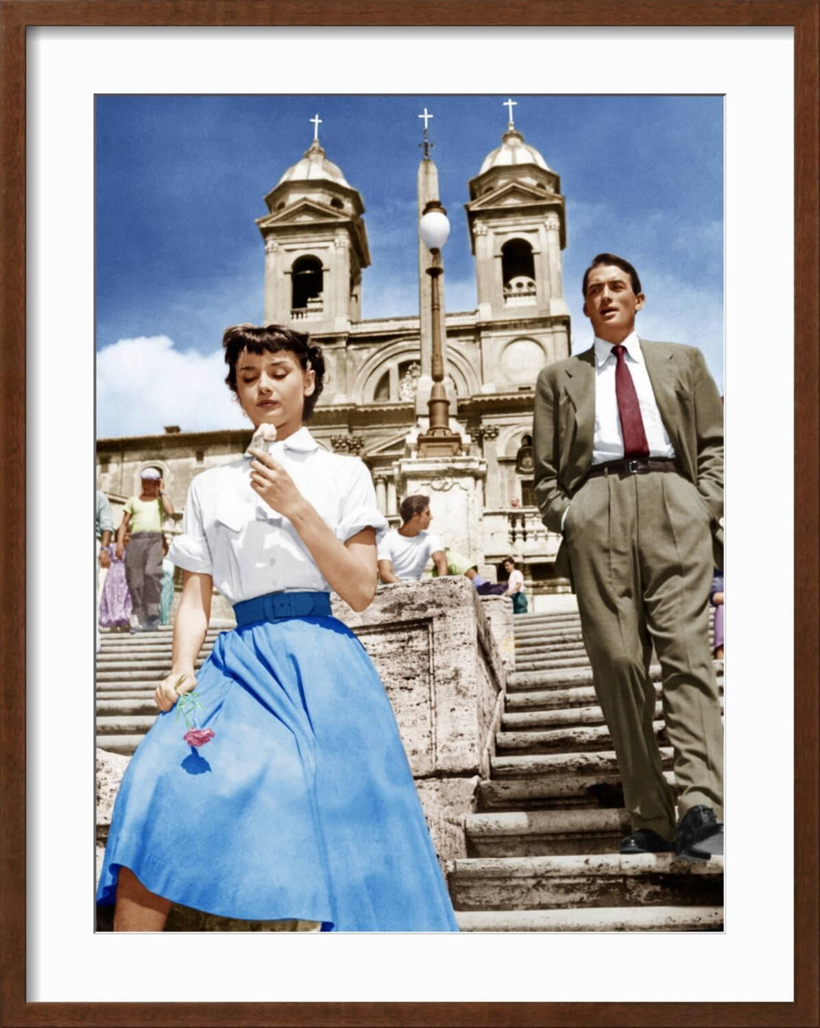 Art.com ROMAN HOLIDAY, from left: Audrey Hepburn, Gregory Peck, 1953 ...