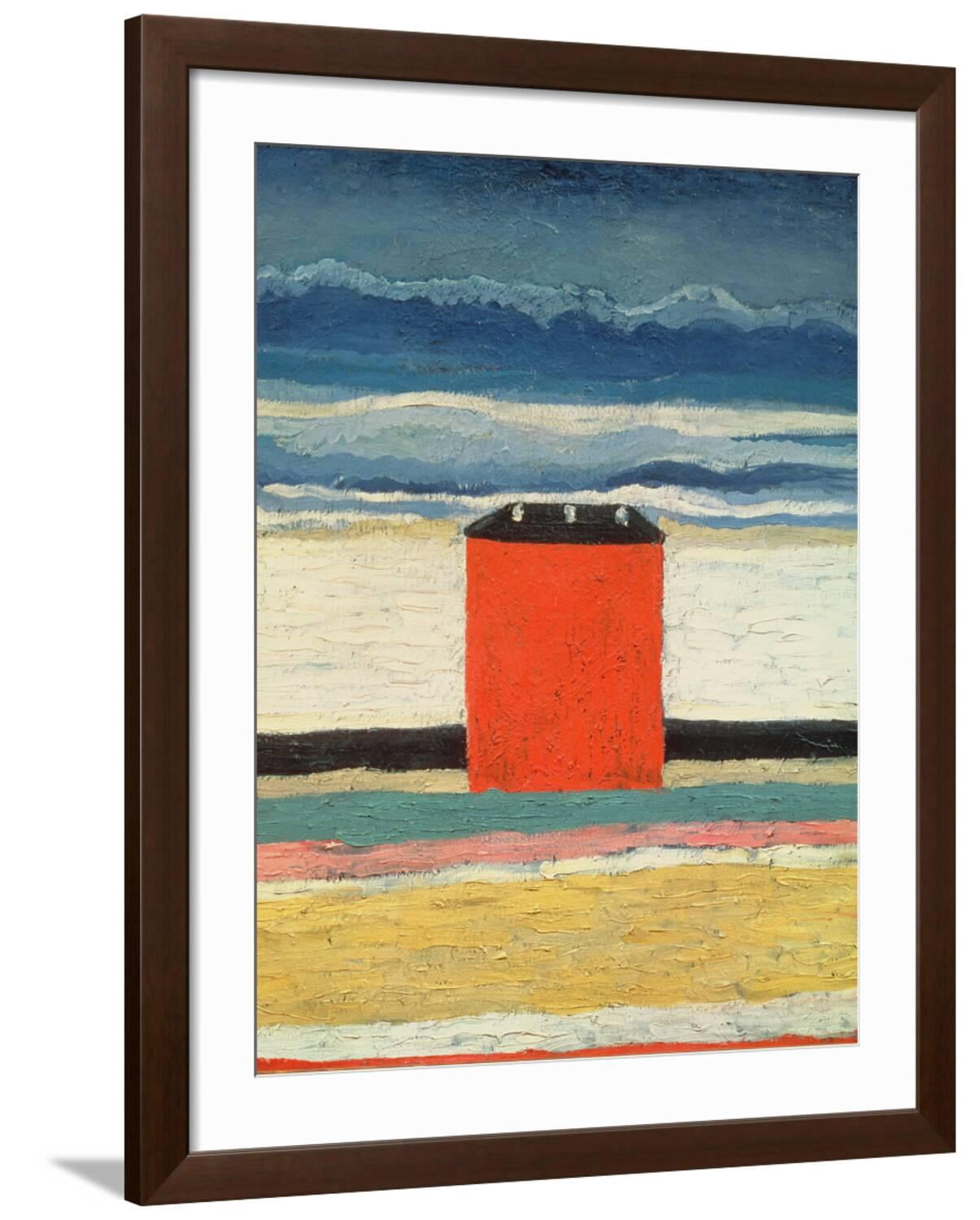Art.com Red House, 1932 Giclee Print by Kasimir Malevich, Brown Frame ...