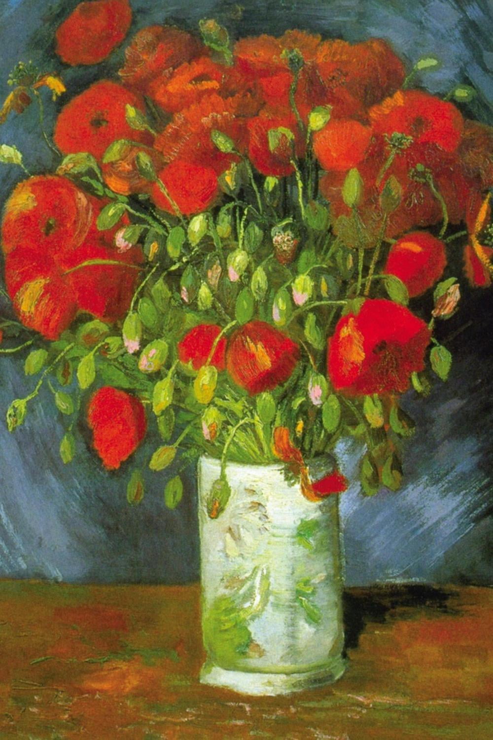 Art.com Red Poppies Art Print by Vincent van Gogh, 12" x 18" - Walmart.com