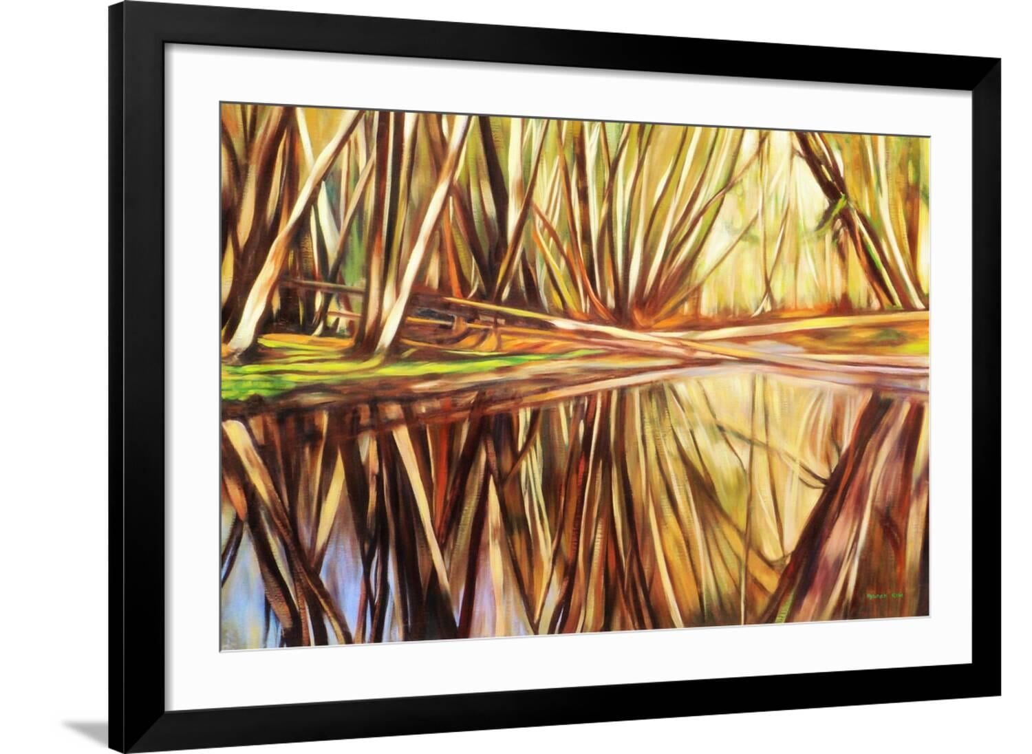 Art.com Reflectioin Art Print by Hyunah Kim, Black Frame Wall Art, 44" x 32" - Walmart.com
