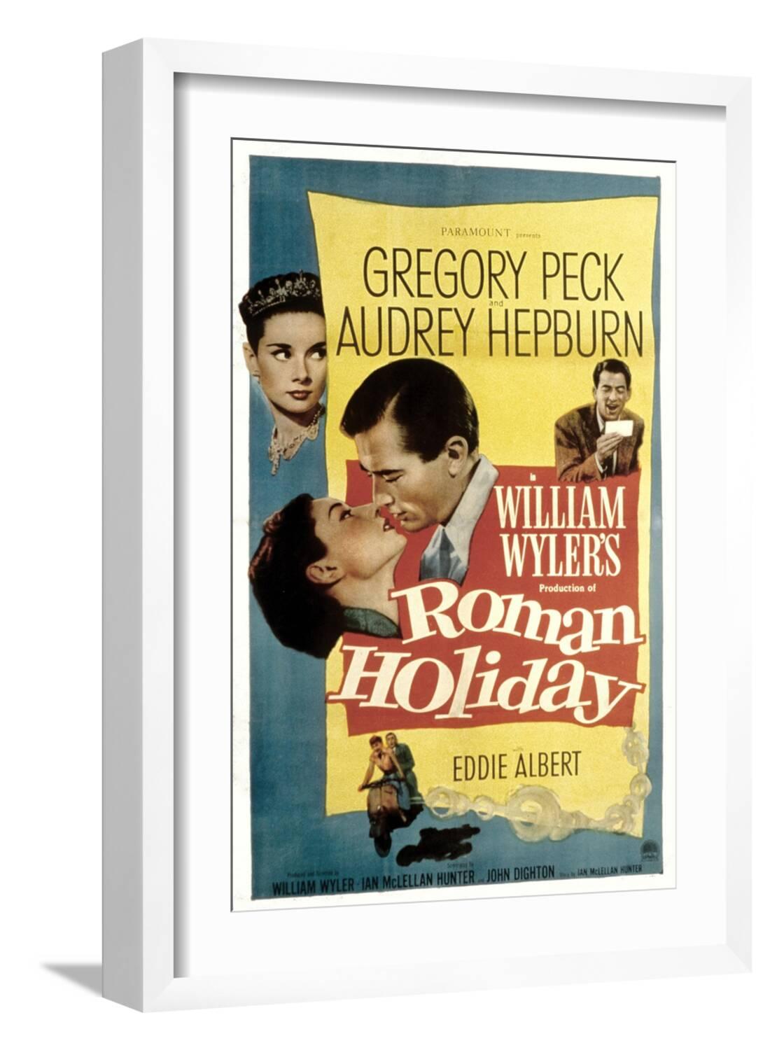 Art.com Roman Holiday, Audrey Hepburn, Gregory Peck, 1953 Art Print ...