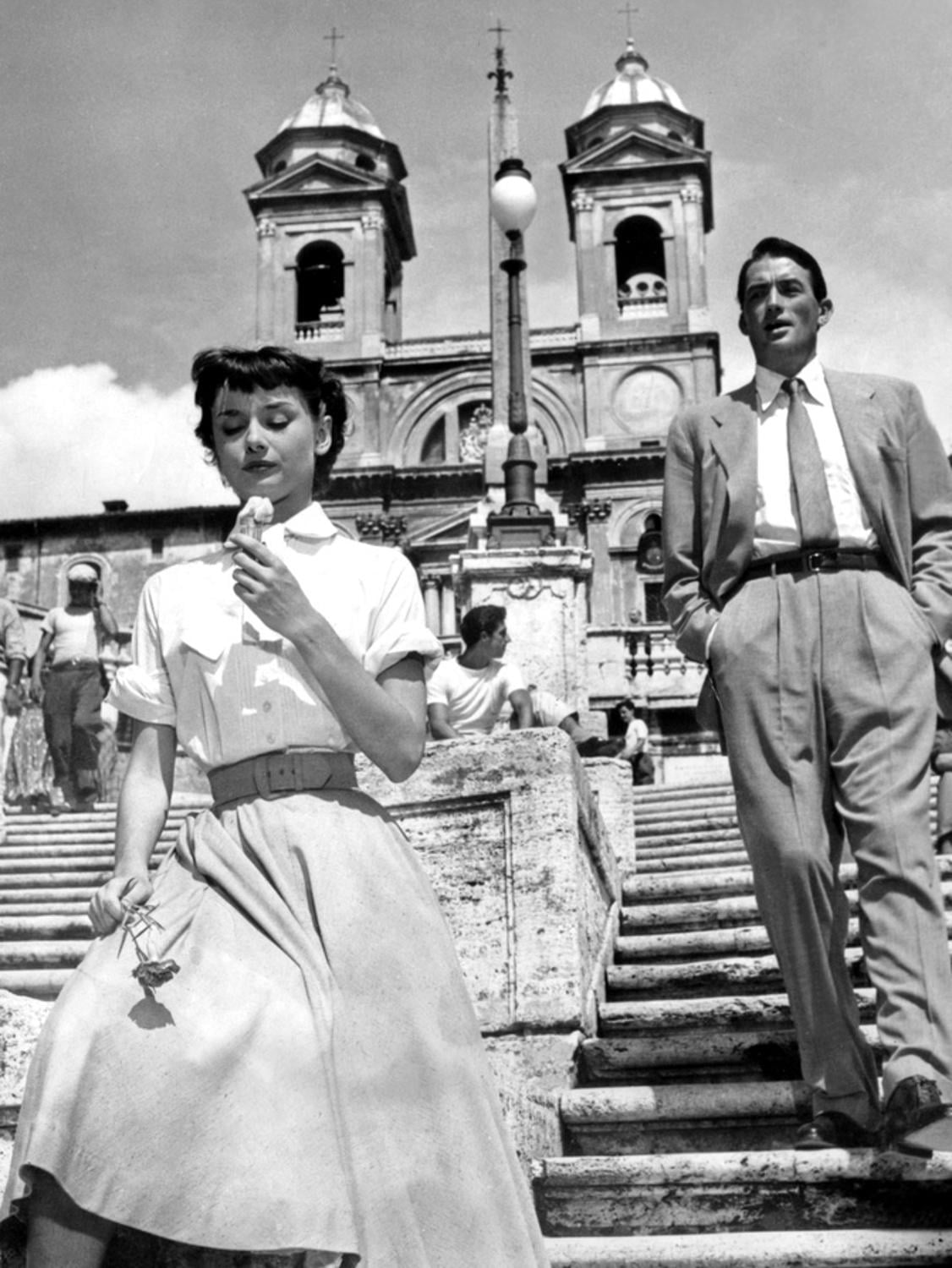 Art.com Roman Holiday, Audrey Hepburn, Gregory Peck, 1953 Photo, 24" x ...