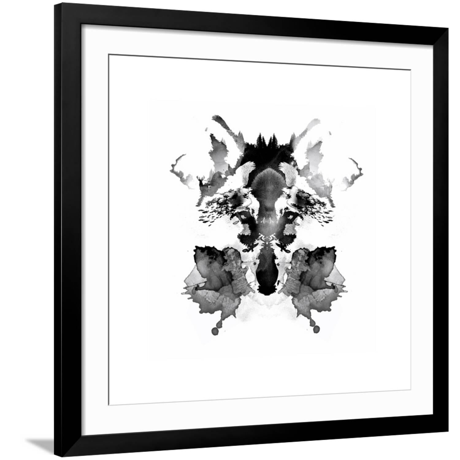Art.com Rorschach Giclee Print by Robert Farkas, Black Frame Wall Art ...