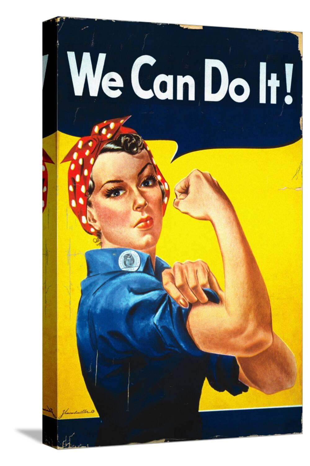 Art.com Rosie the Riveter - We Can Do It! - Poster Stretched Canvas ...