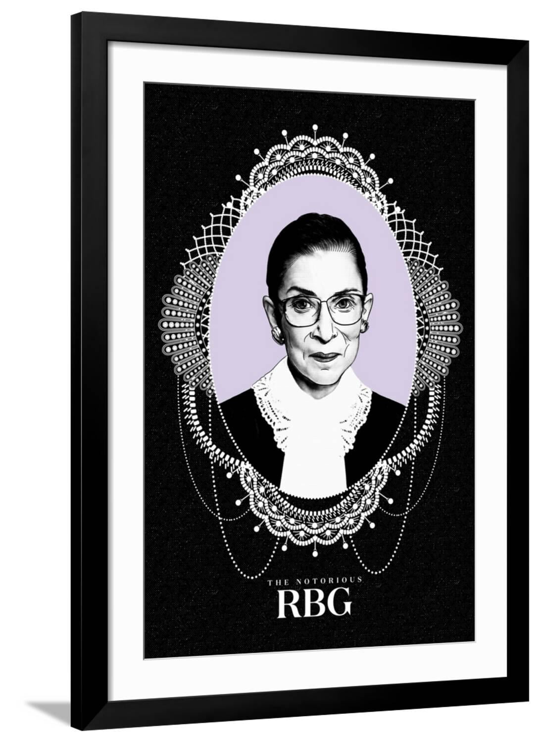 Art.com Ruth Bader Ginsburg - The Notorious RBG Art Print, Black Frame ...