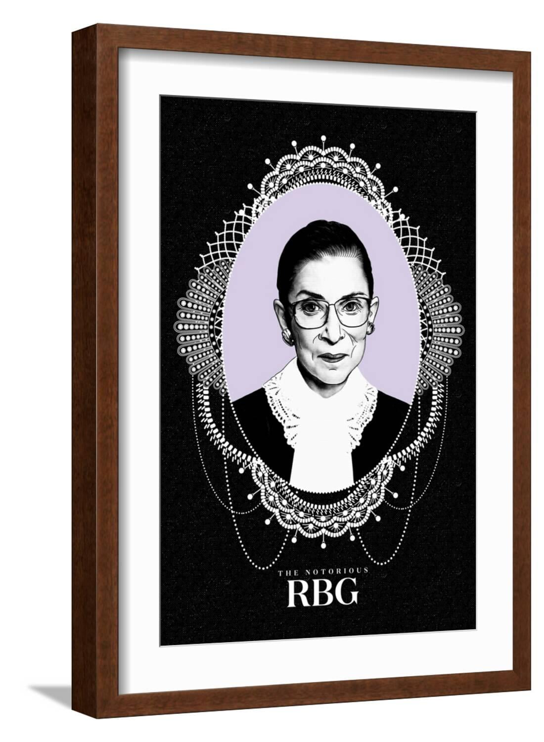 Art.com Ruth Bader Ginsburg - The Notorious RBG Art Print, Brown Frame ...