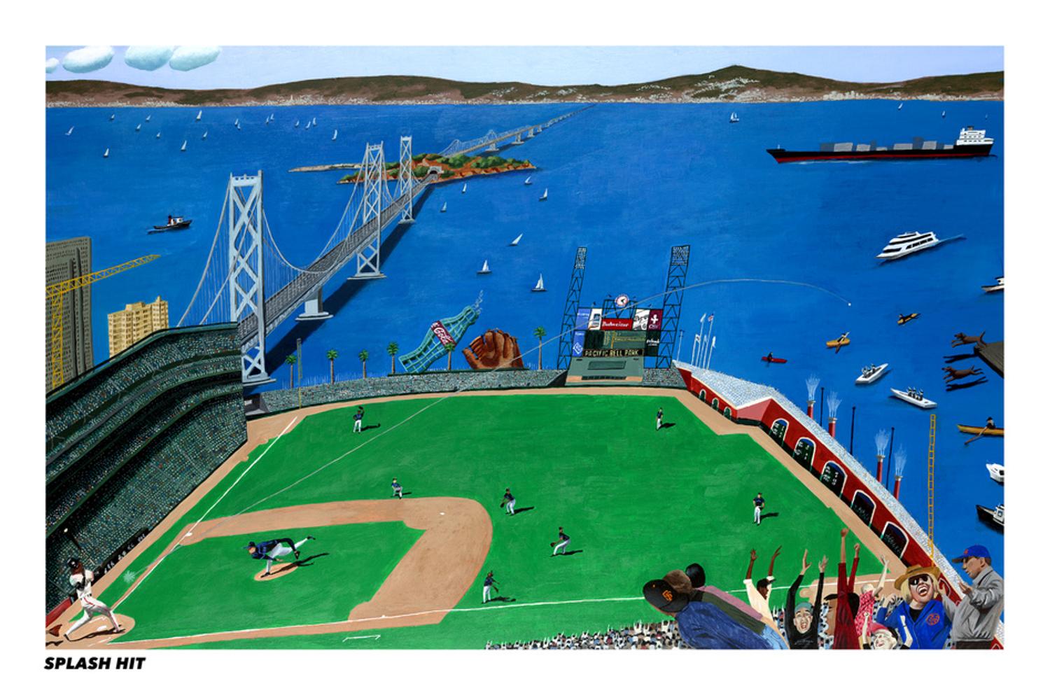 Art.com San Francisco - Splash Hit Art Print by Mark Ulriksen, 24" x 16 ...