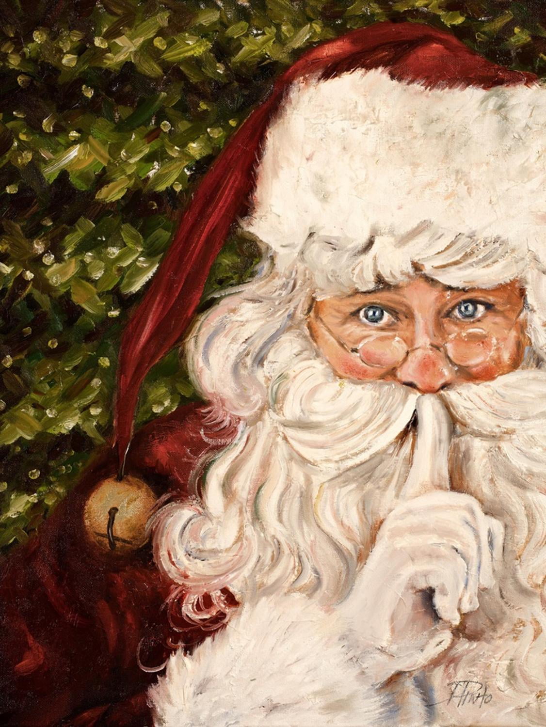 Art.com Secret Santa Art Print by Patricia Pinto, 24" x 32" - Walmart.com