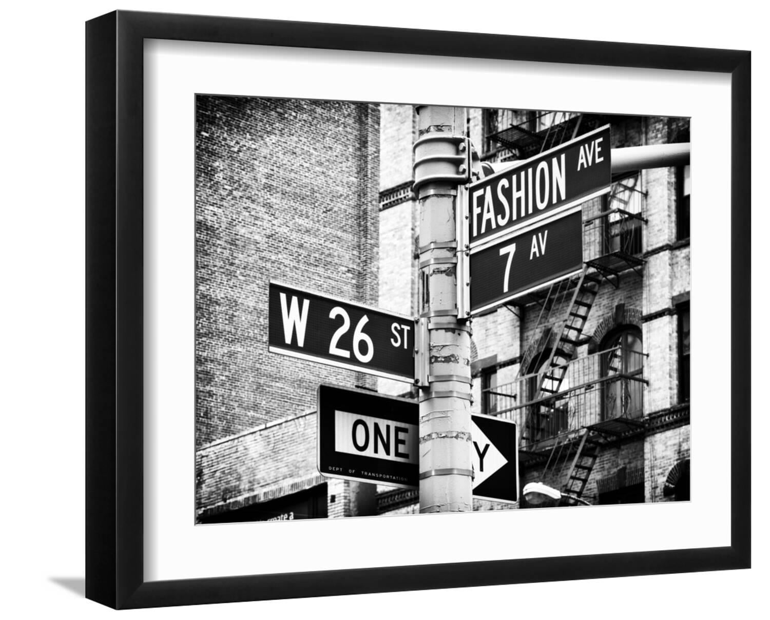 Art.com Signpost, Fashion Ave, Manhattan, New York City, United States ...
