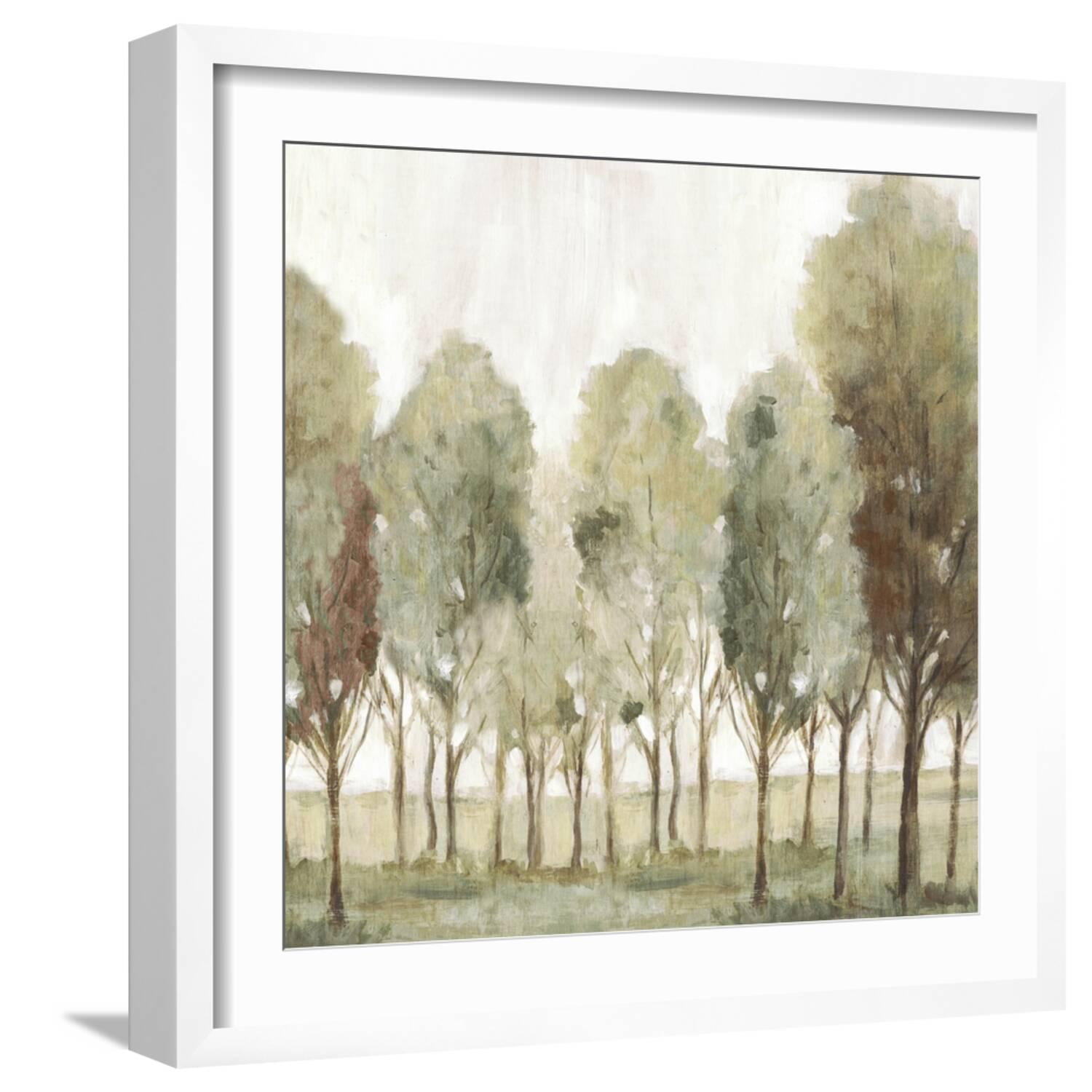 Art.com Silent Fall I Art Print by Eva Watts, White Frame Wall Art, 21 ...