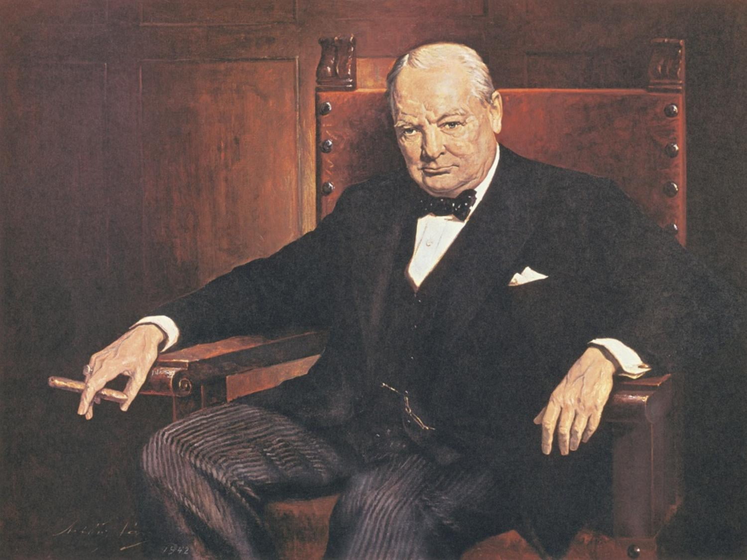 Art.com Sir Winston Churchill Art Print by Arthur Pan, 24" x 18 ...