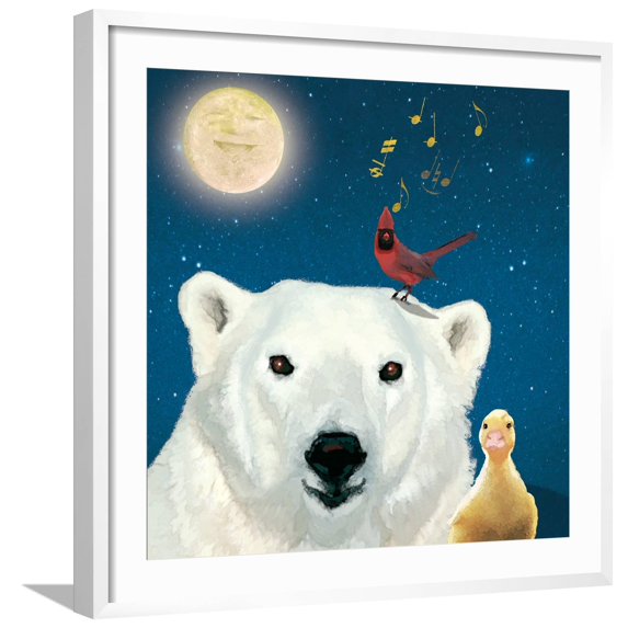 Art.com Smile Art Print by Nancy Tillman, White Frame Wall Art, 29" x ...