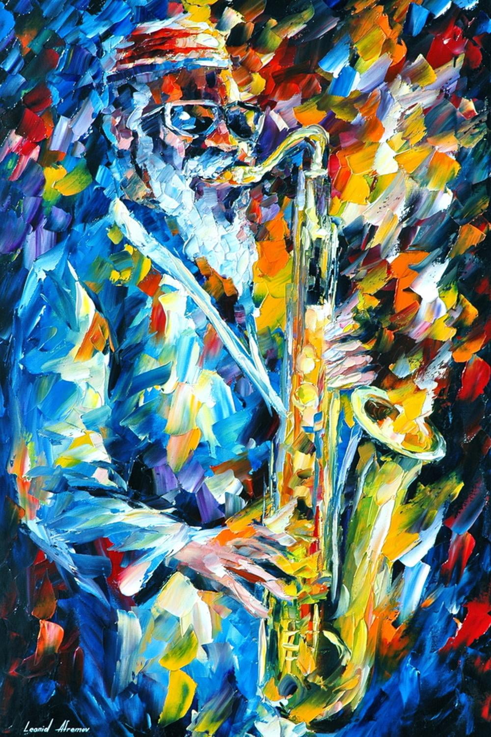 Art.com Sonny Rollins Art Print by Leonid Afremov, 24" x 36" - Walmart.com