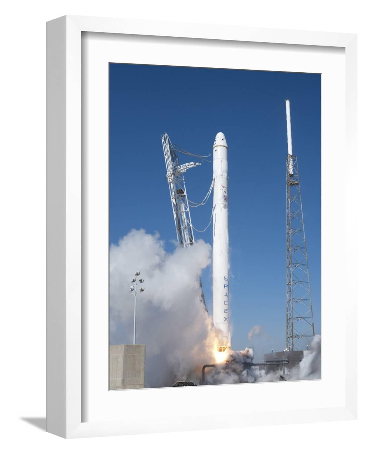 Art.com Spacex?S Falcon 9 Rocket and Dragon Spacecraft Lift Off from ...