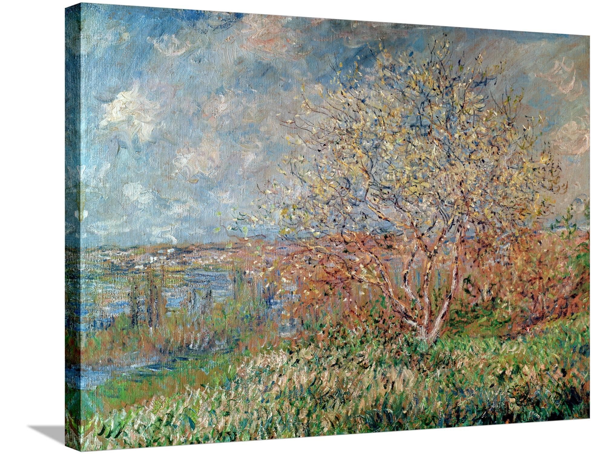 Art.com Spring, 1880-82 Stretched Canvas Print Wall Art by Claude Monet ...