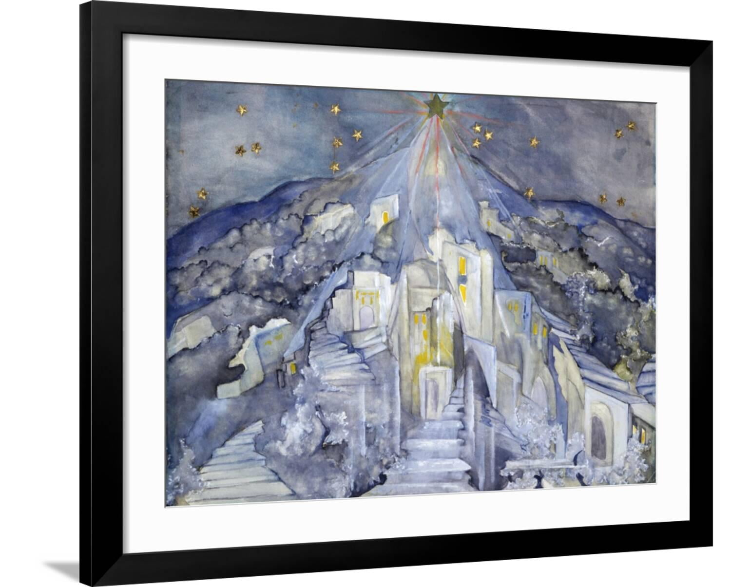 Art.com Star of Bethlehem Art Print by Zelda Fitzgerald, Black Frame ...