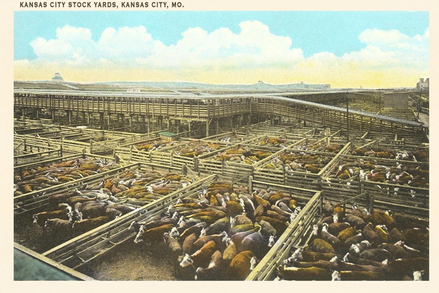 Art.com Stockyards, Kansas City, Missouri Art Print, 36" x 24 ...