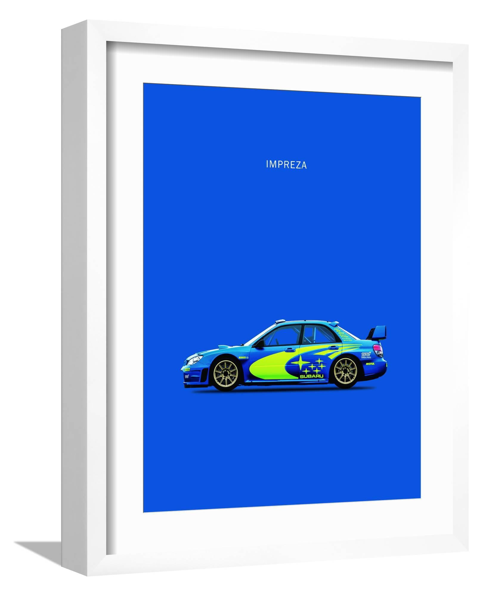 Art.com Subaru Impreza Art Print by Mark Rogan, White Frame Wall Art ...