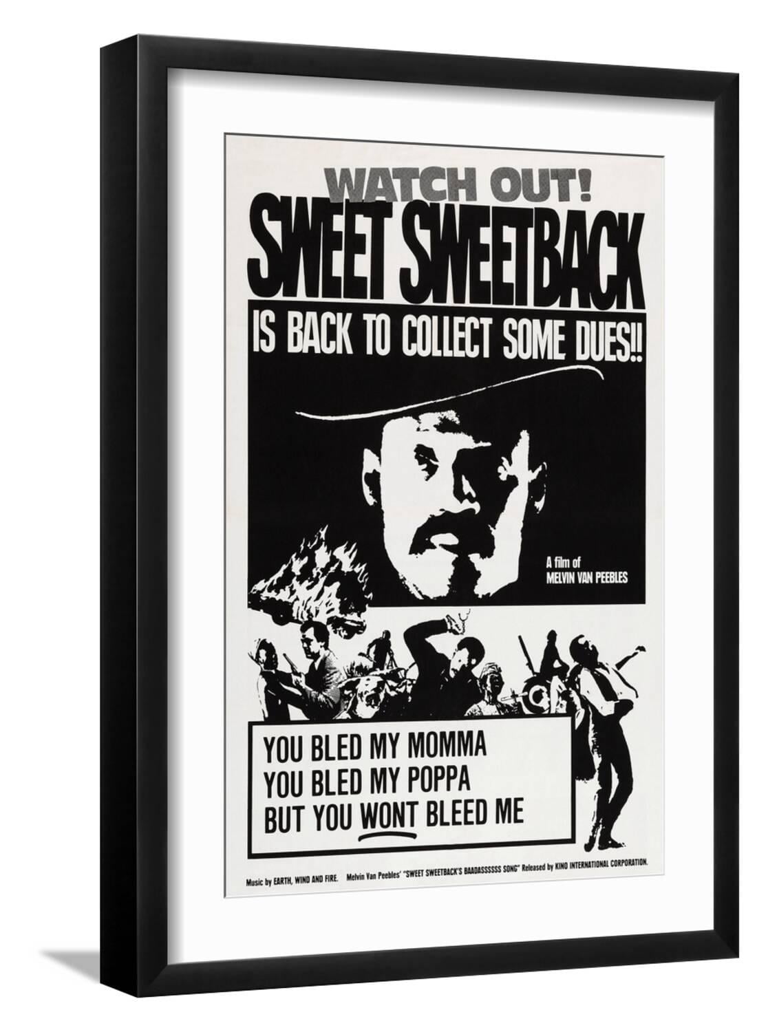 Art.com Sweet Sweetback's Baadasssss Song Art Print, Black Frame Wall ...