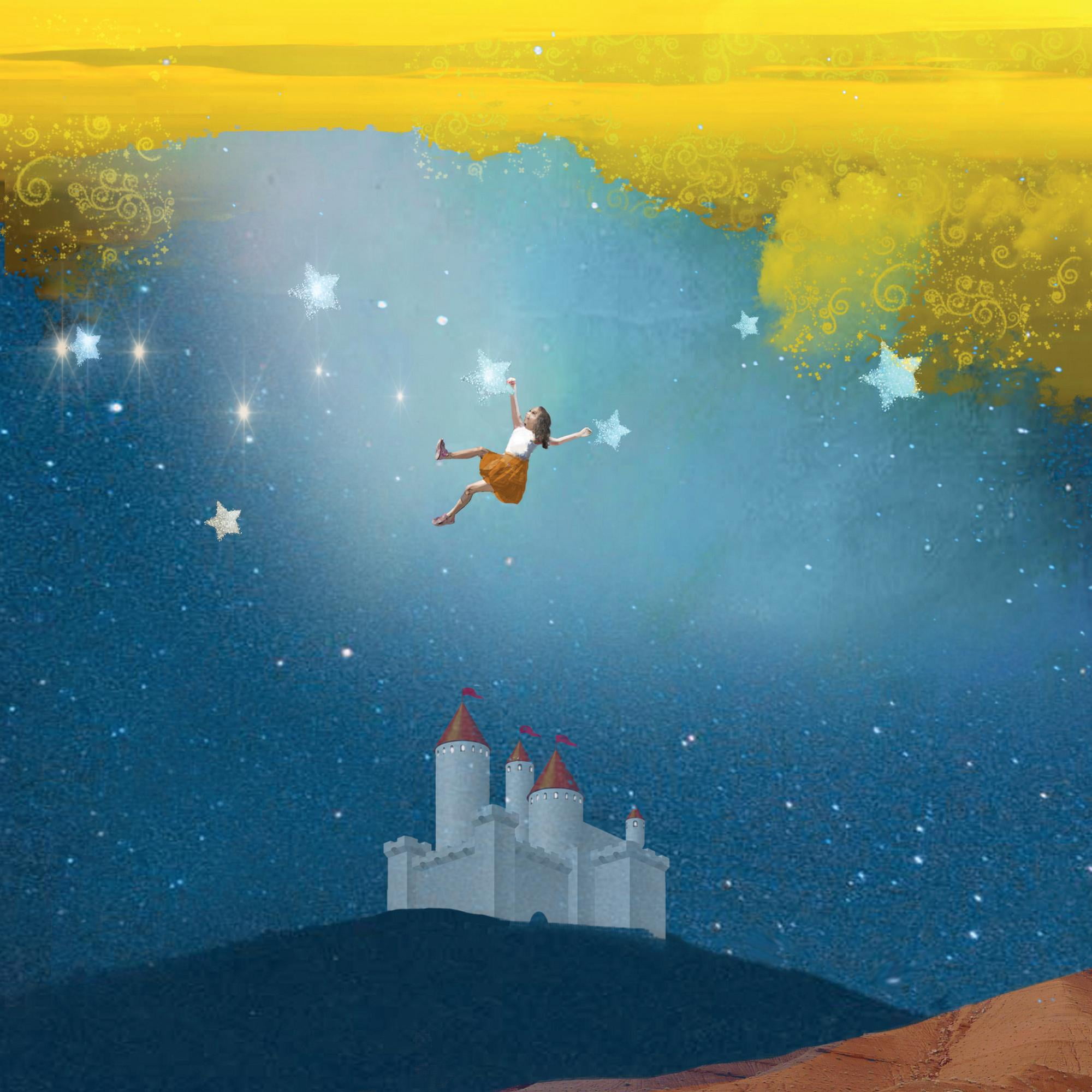 Art.com Swinging Through Stars Art Print by Nancy Tillman, 16" x 16 ...